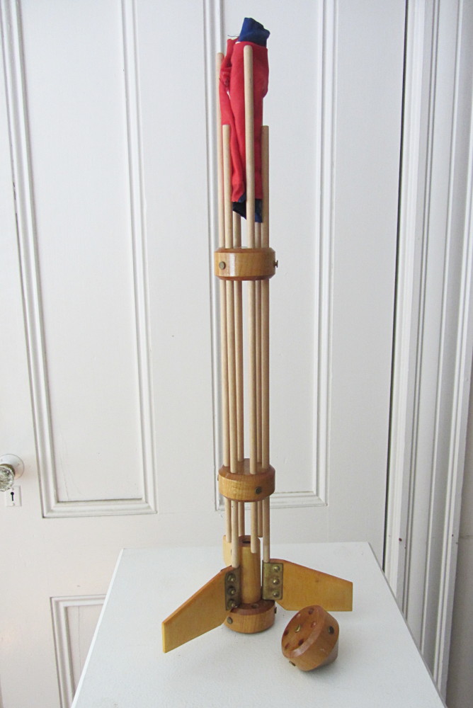 Wooden Rockets | Chris Taylor Art - Sculpture, SciArt